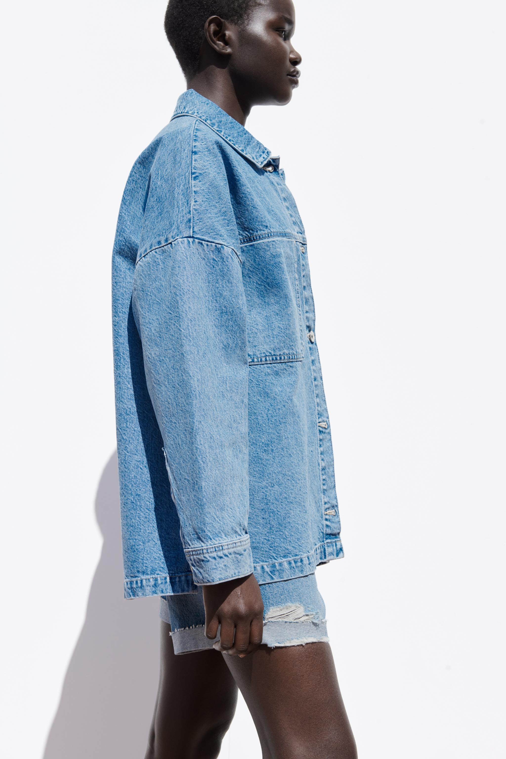 Zara OVERSIZED DENIM JACKET | Mall of America®