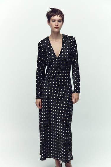 Womens Polka Dot Dresses Explore Our New Arrivals Zara Australia