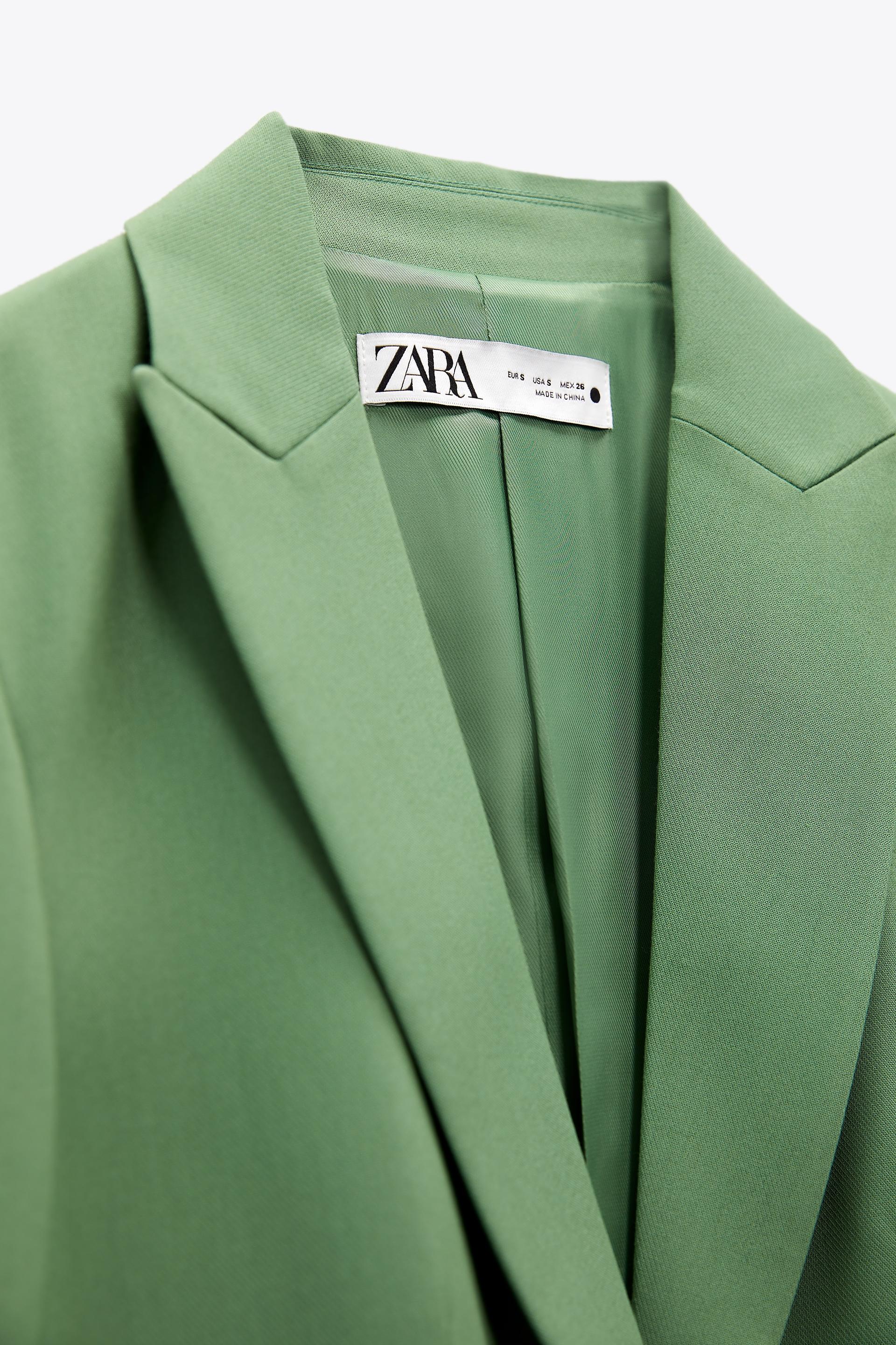 Suspension Glänzend Knospe zara grüner blazer Konzept Methodik Hochland