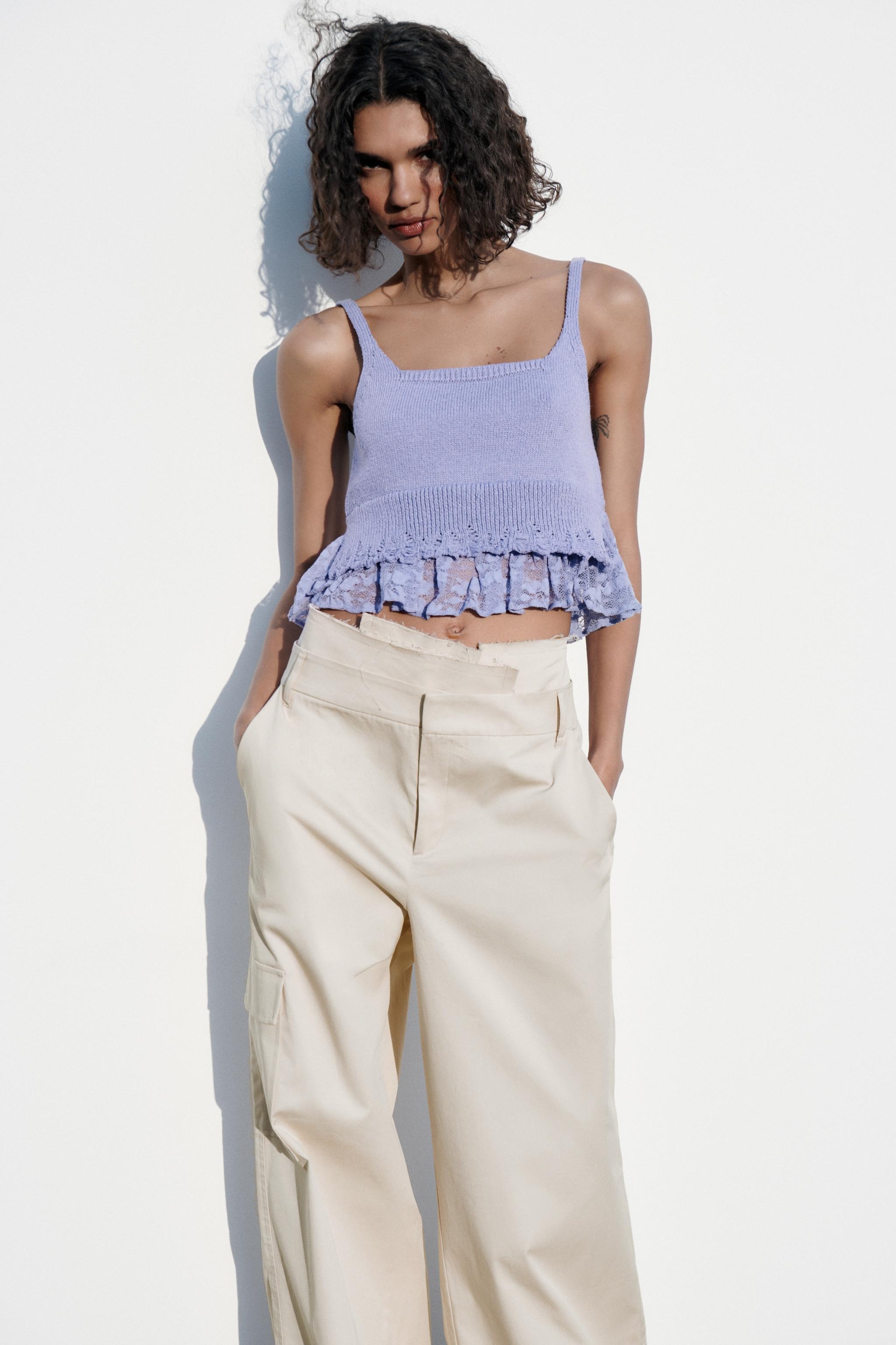 Zara LACE KNIT TOP | Mall of America®