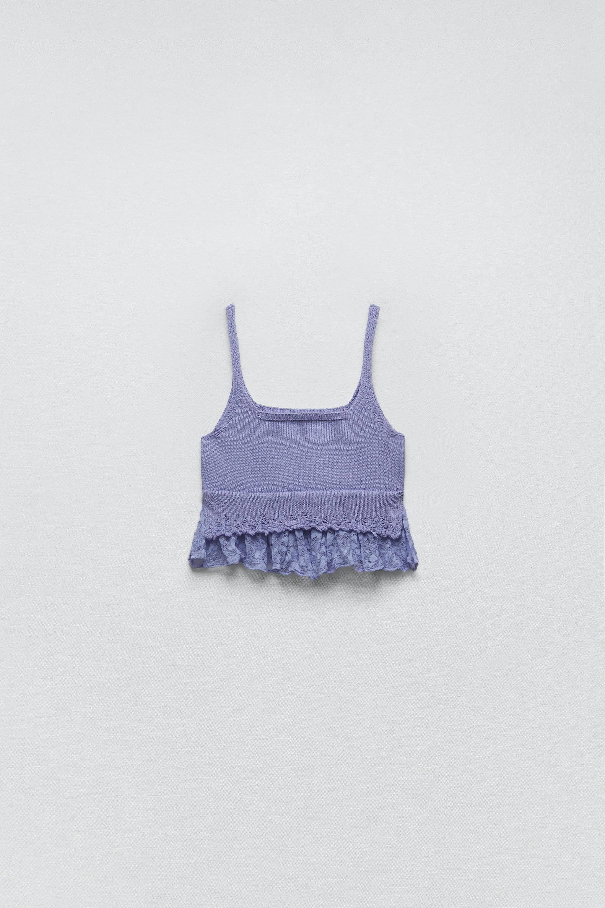 Zara LACE KNIT TOP | Mall of America®