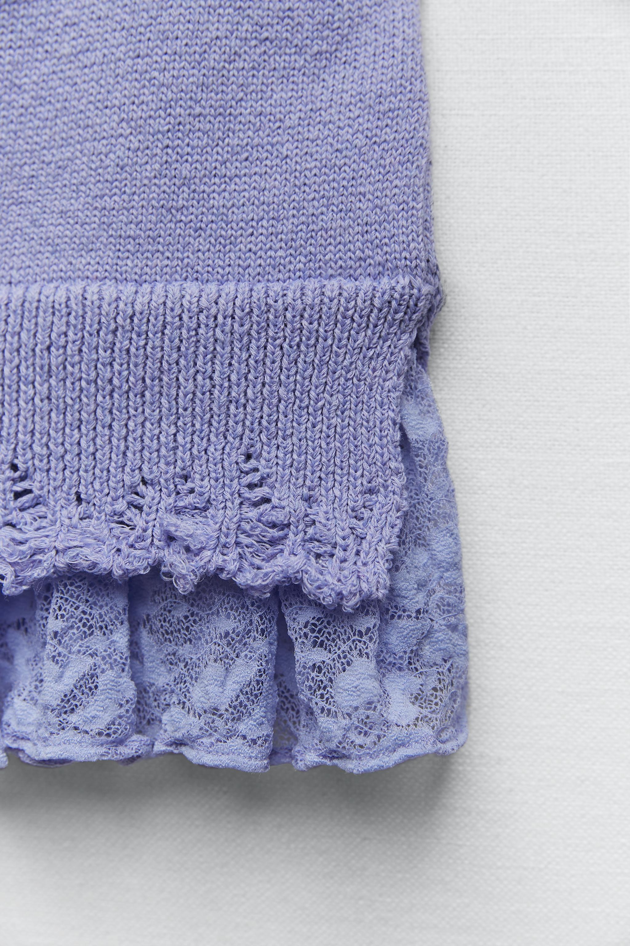 Zara LACE KNIT TOP | Mall of America®