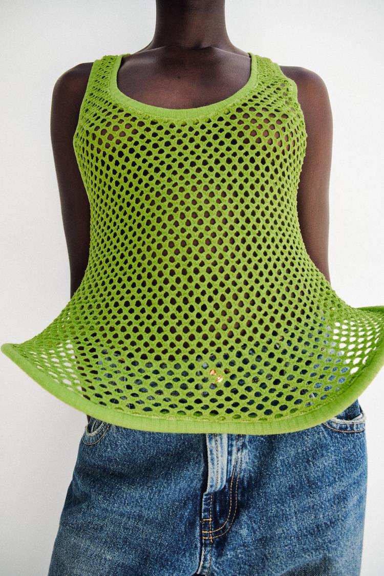 Neon Mesh Tank Tops