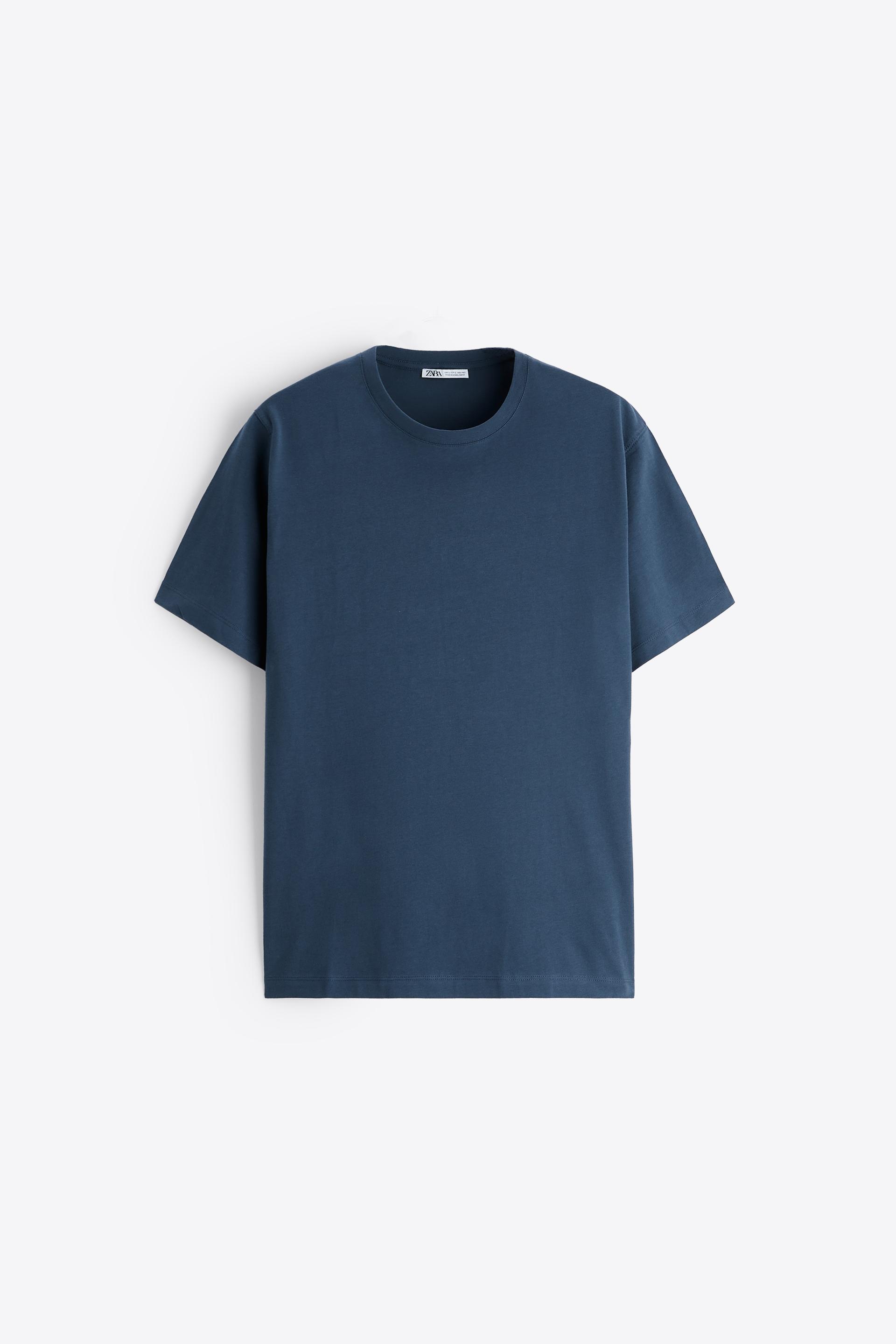 Plain Dark Blue T Shirt