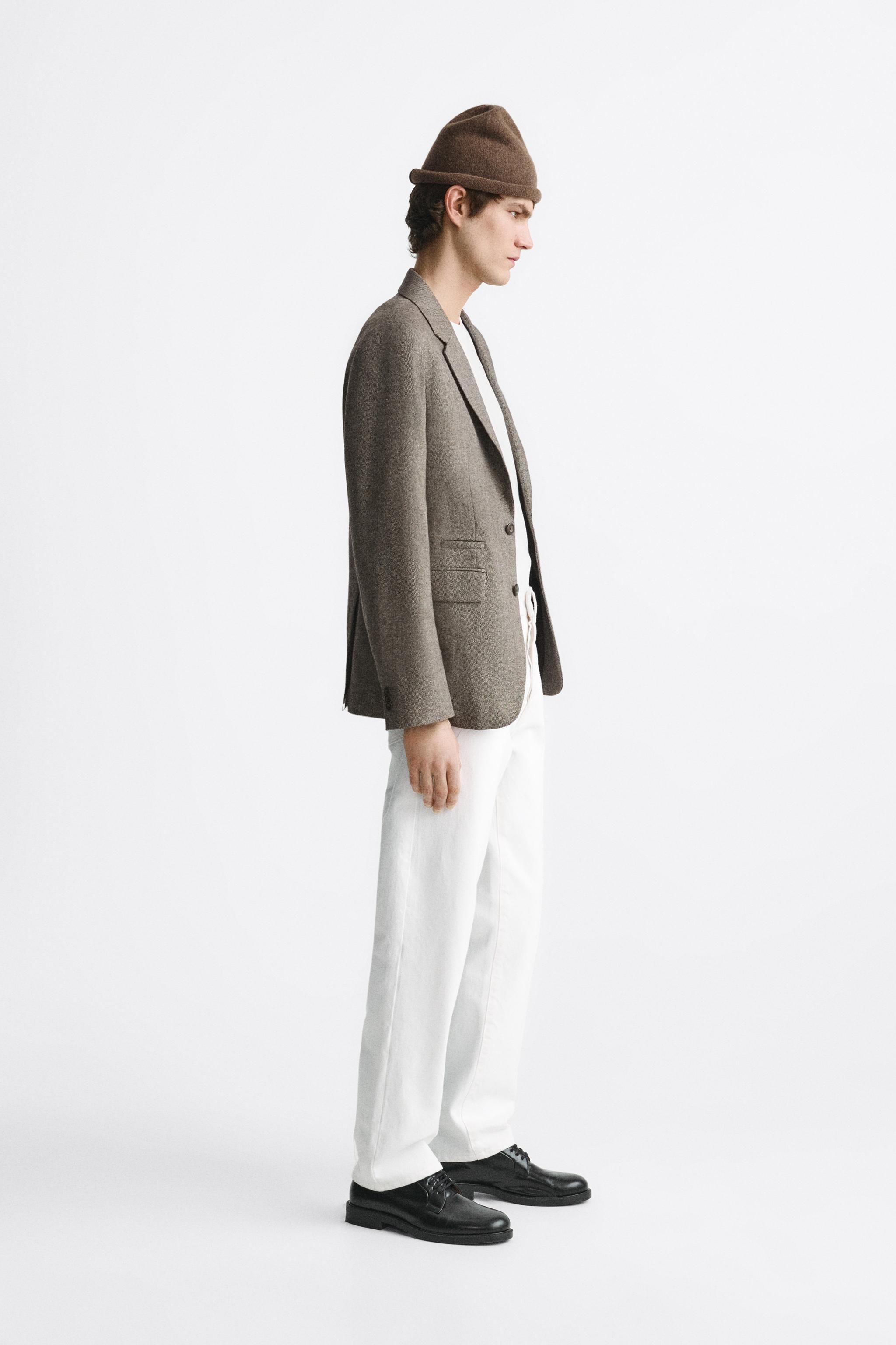 Zara HERRINGBONE TEXTURED JACKET | Mall of America®