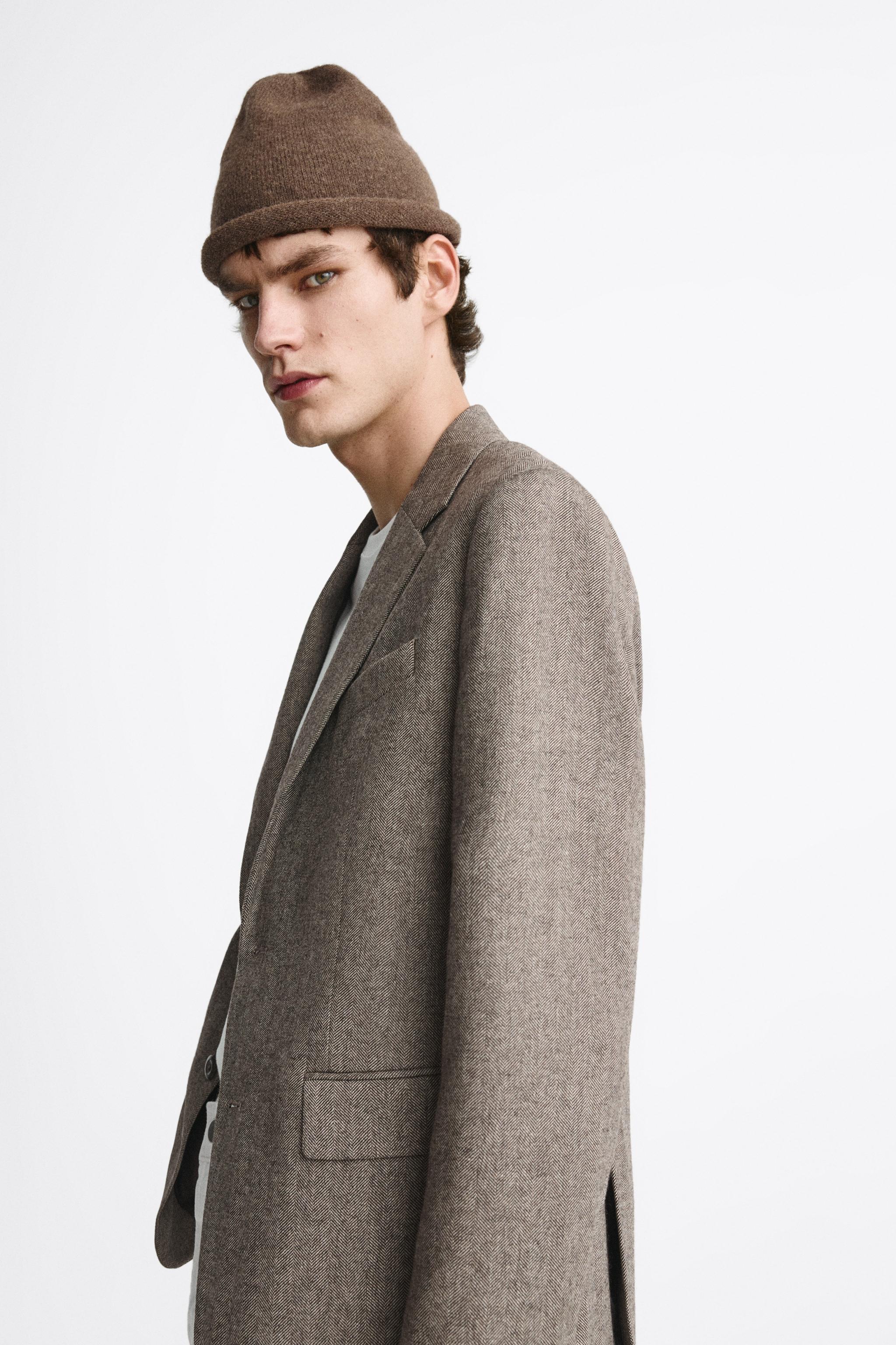 Zara HERRINGBONE TEXTURED JACKET | Mall of America®