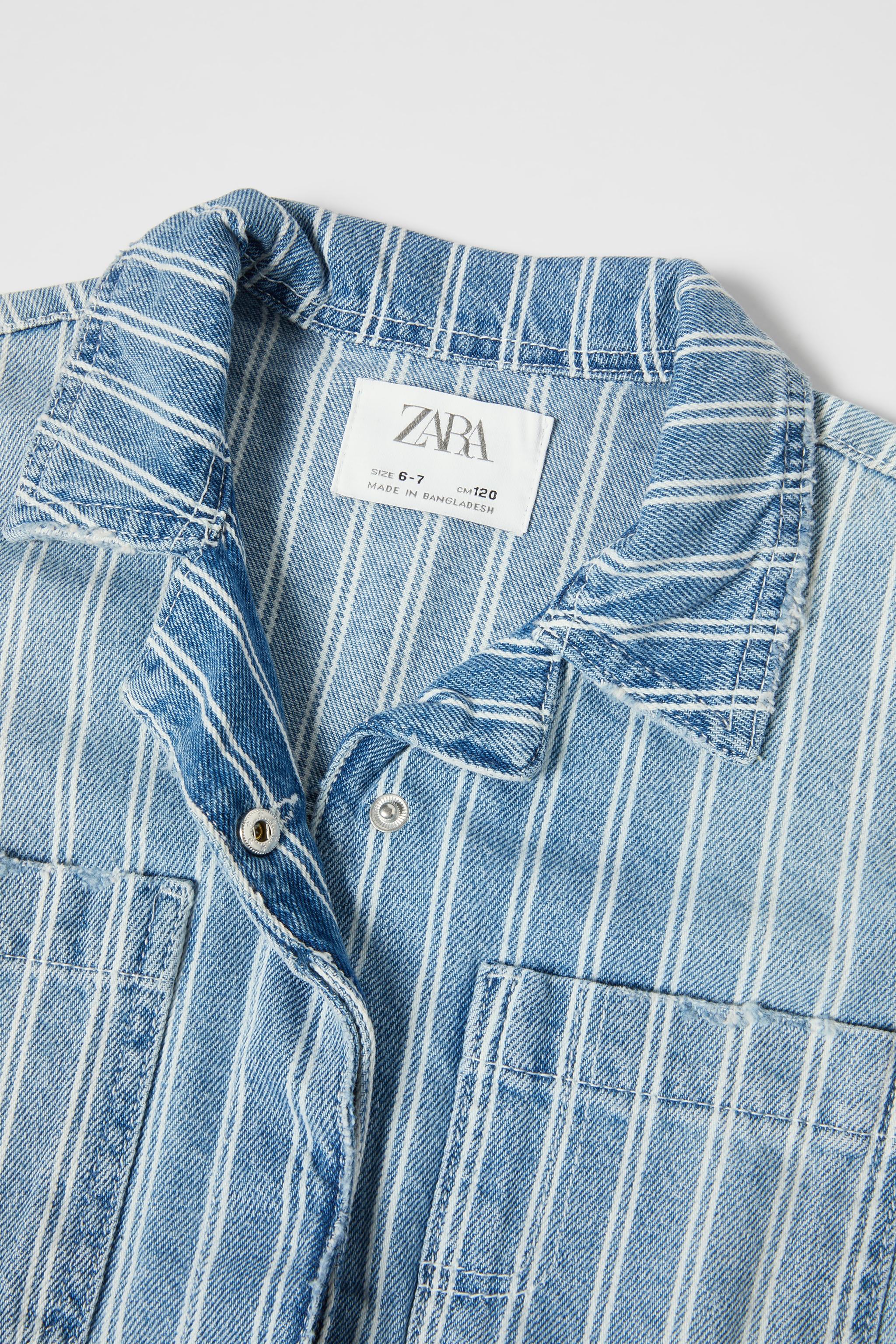 Zara STRIPED DENIM JACKET | Mall of America®