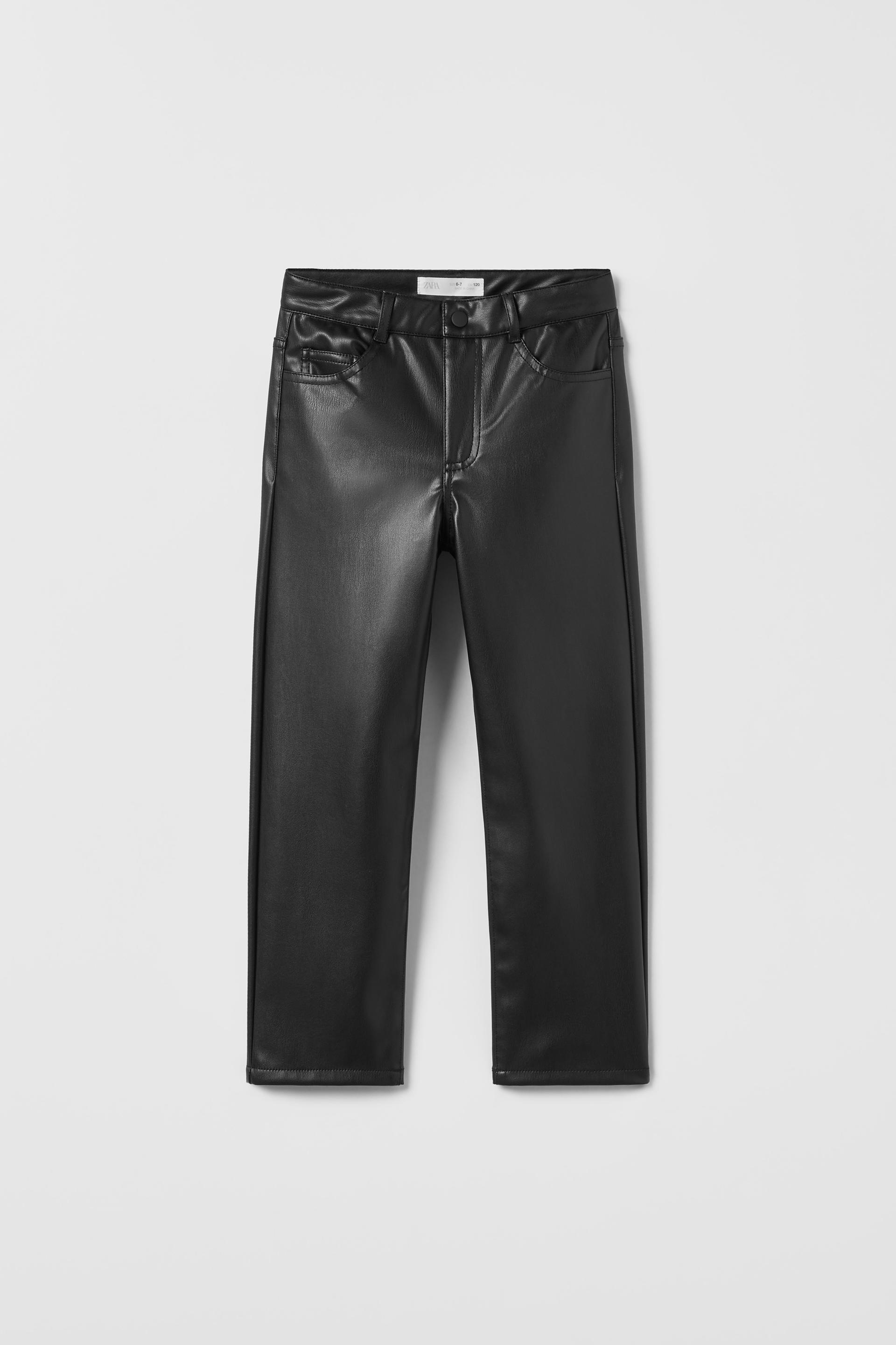 FAUX LEATHER TROUSERS Black ZARA South Africa FAUX LEATHER TROUSERS Black ZARA South Africa