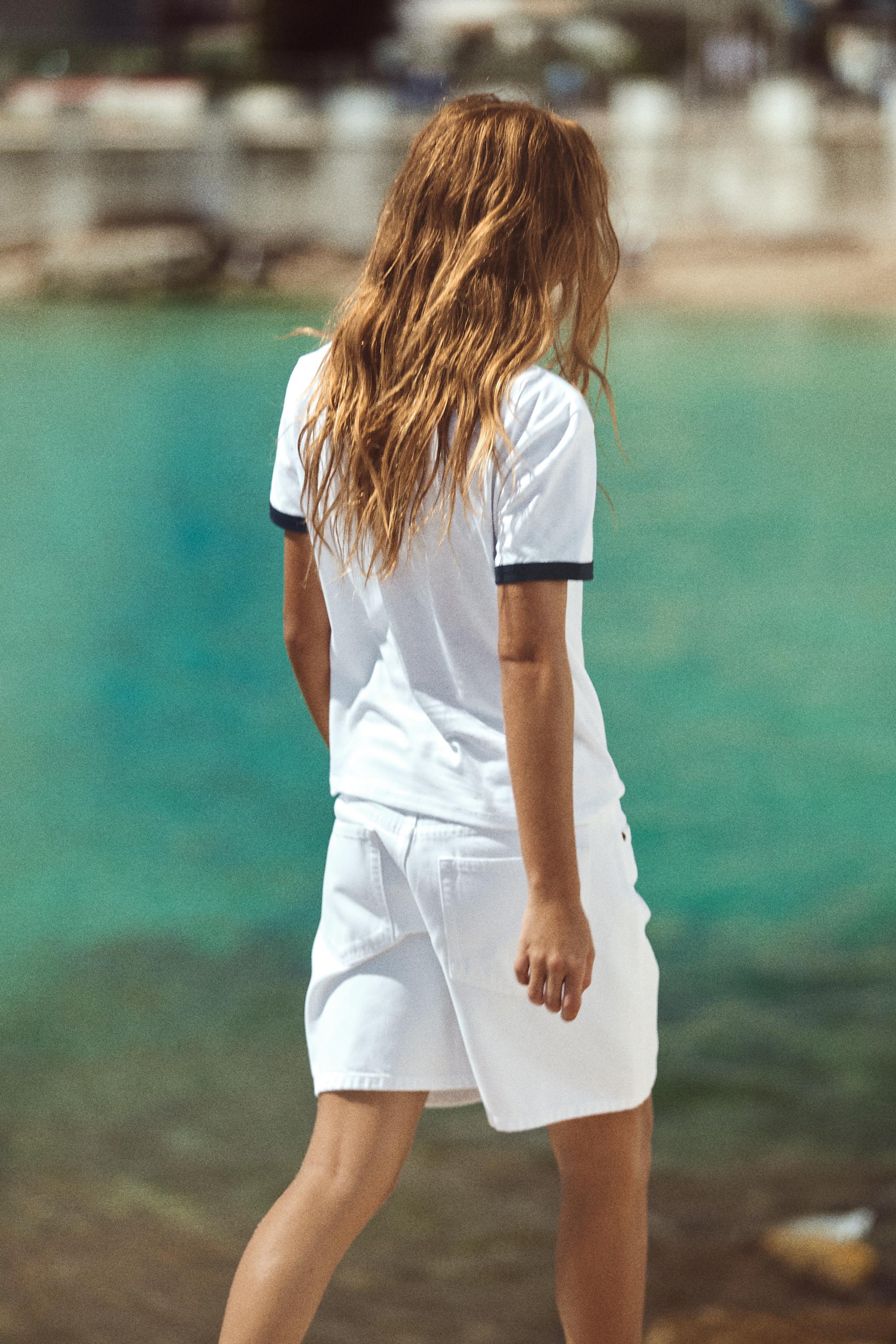 Zara VARSITY TEXT RIB RINGER T-SHIRT | Mall of America®