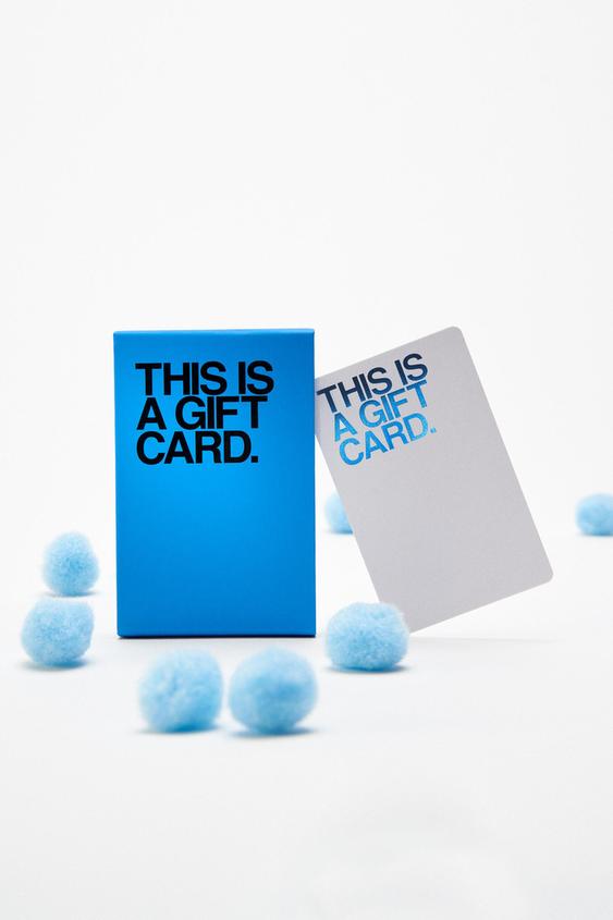 GIFT CARD Blue ZARA United Kingdom GIFT CARD Blue ZARA United Kingdom