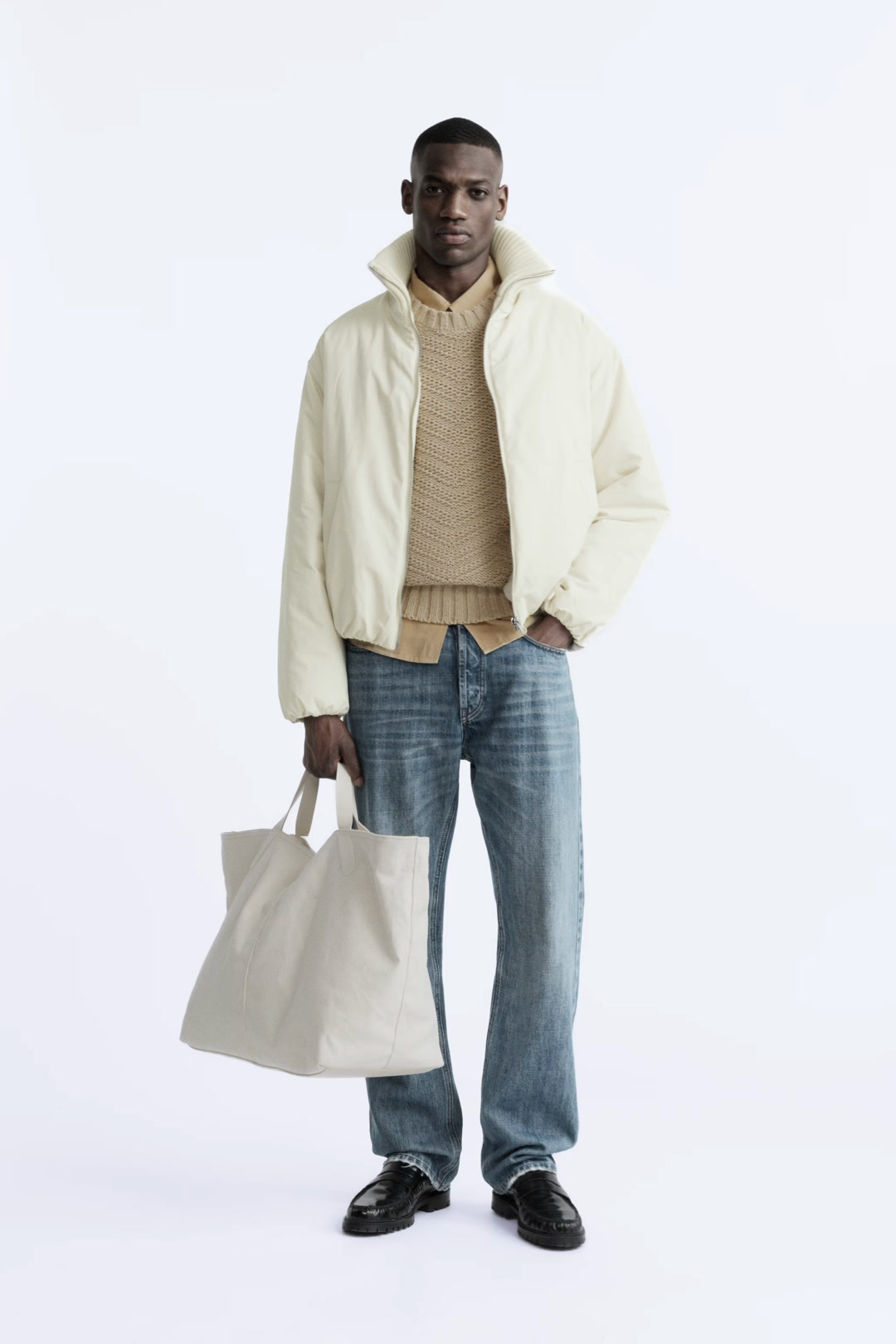 Zara Rib Collar Jacket International Shipping